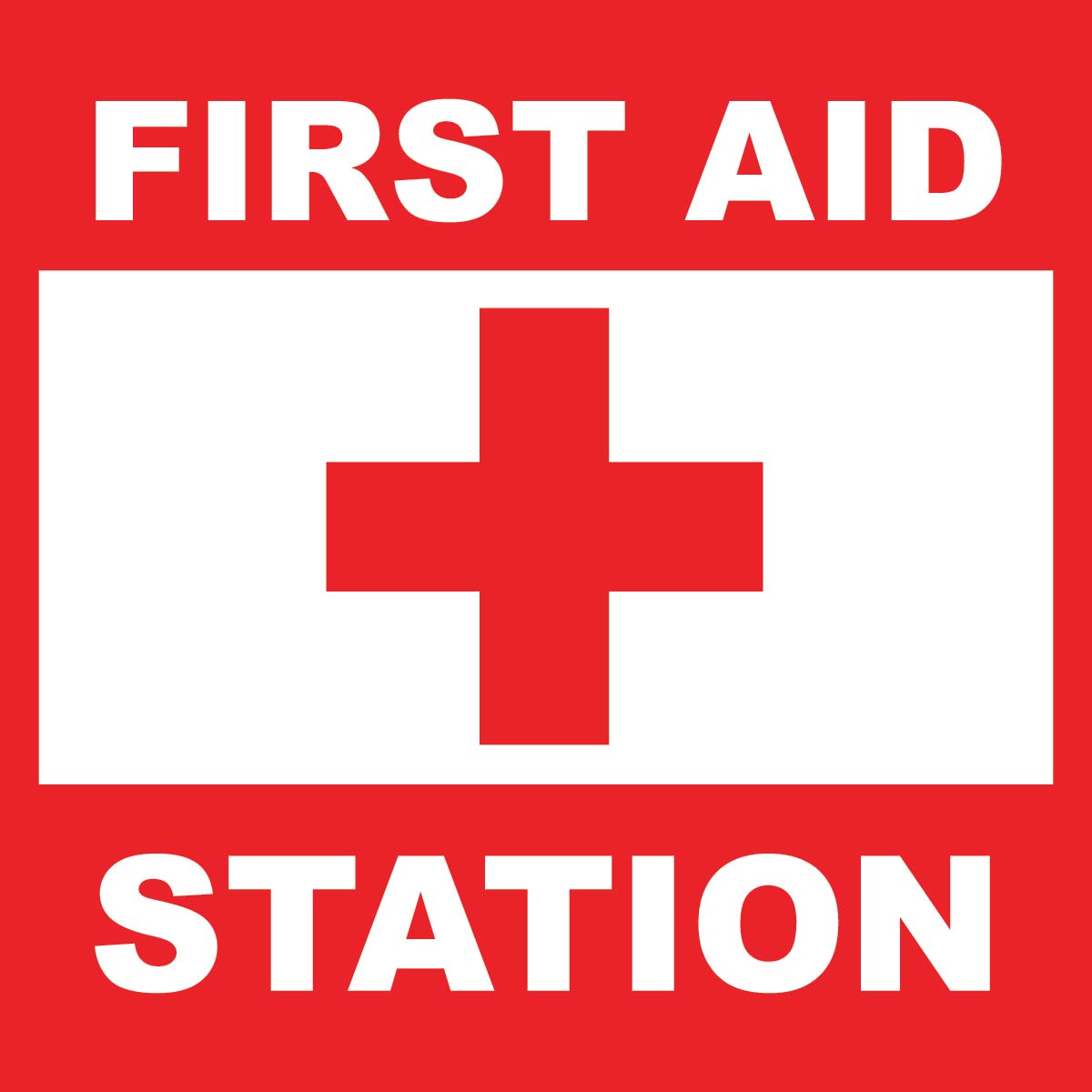 First Aid Station Sign - 8" x 8" | Pop49