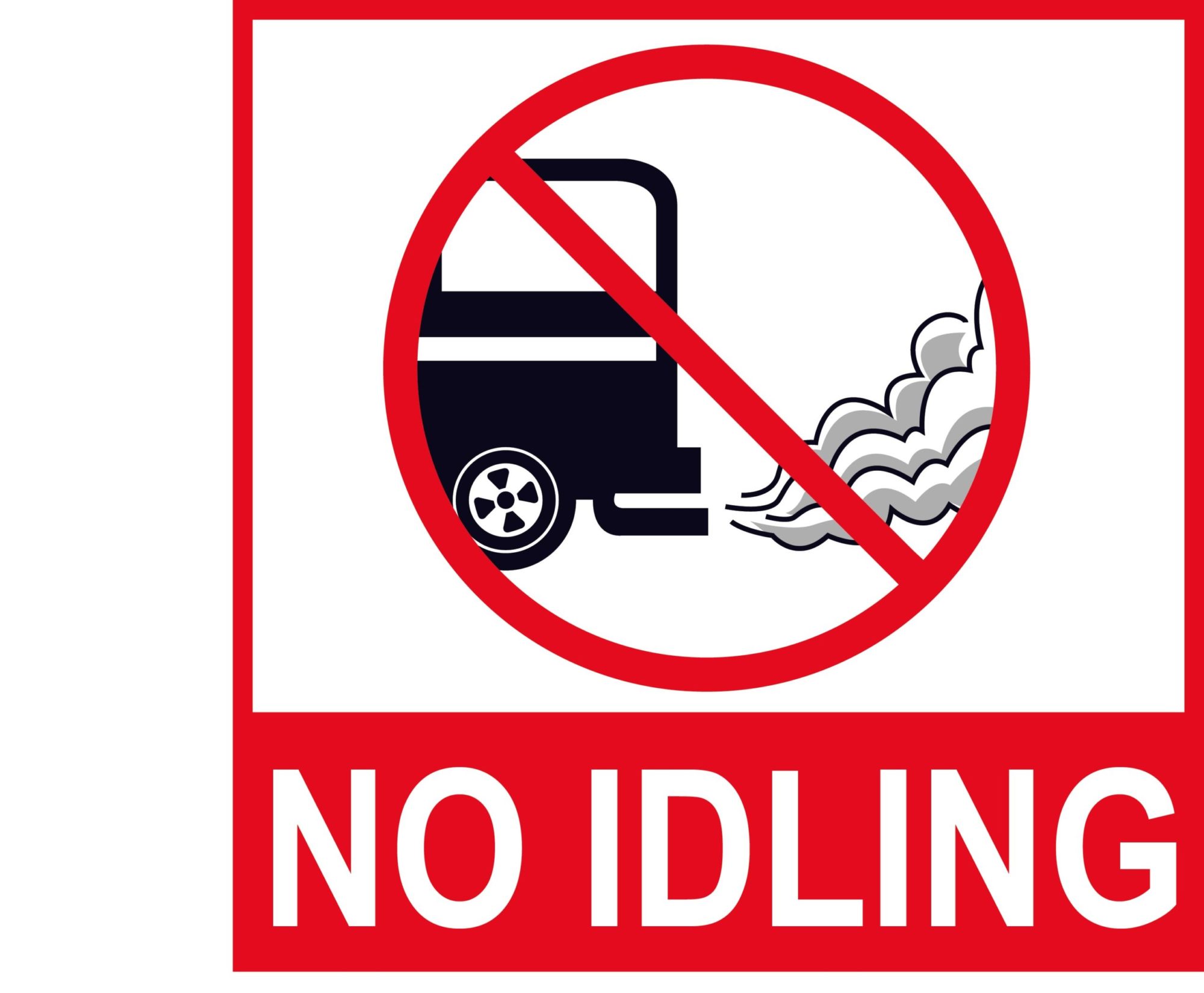 No Idling Sign – 8″ x 8″ – Pop49